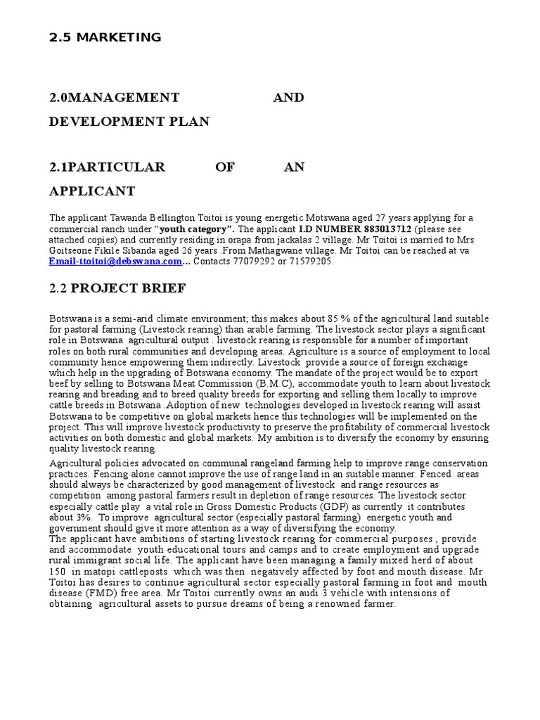 Farm Document | Cattle | Livestock