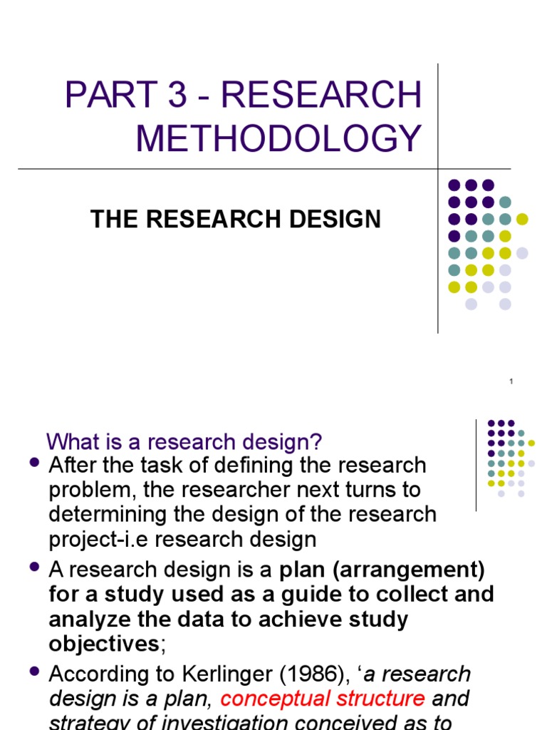 Research Design Part 3 | PDF | Research Design | Survey Methodology