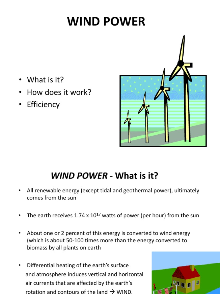 Lecture 4 On Wind System | PDF | Wind Power | Wind Turbine