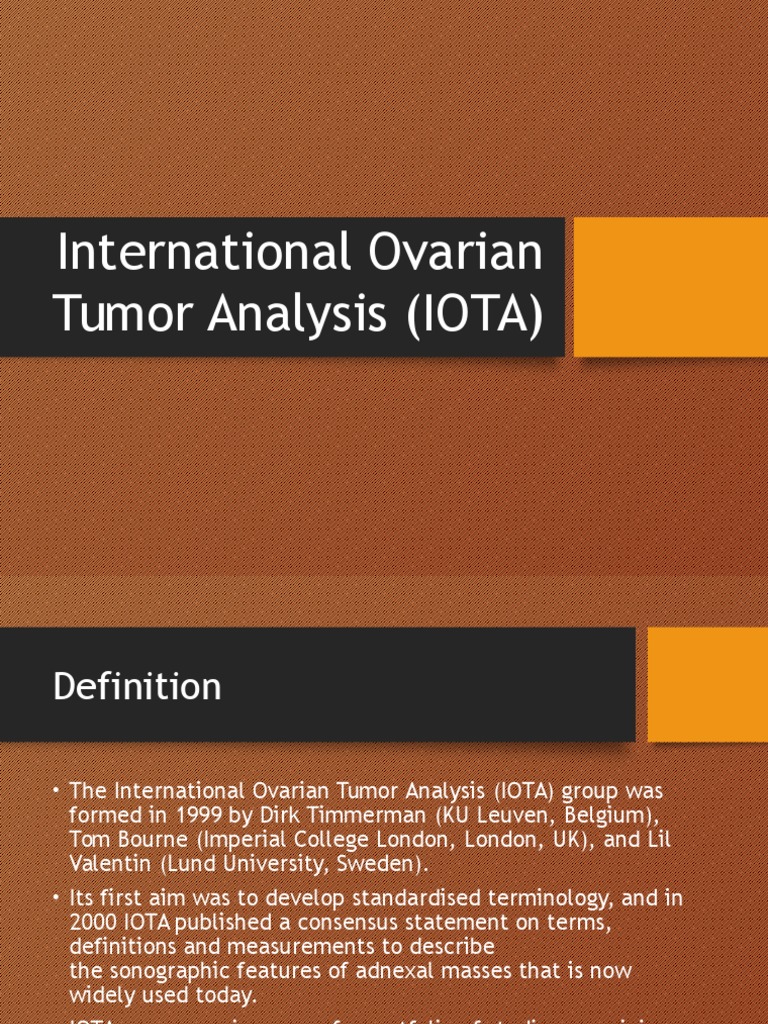 International Ovarian Tumor Analysis (IOTA) | Download Free PDF ...