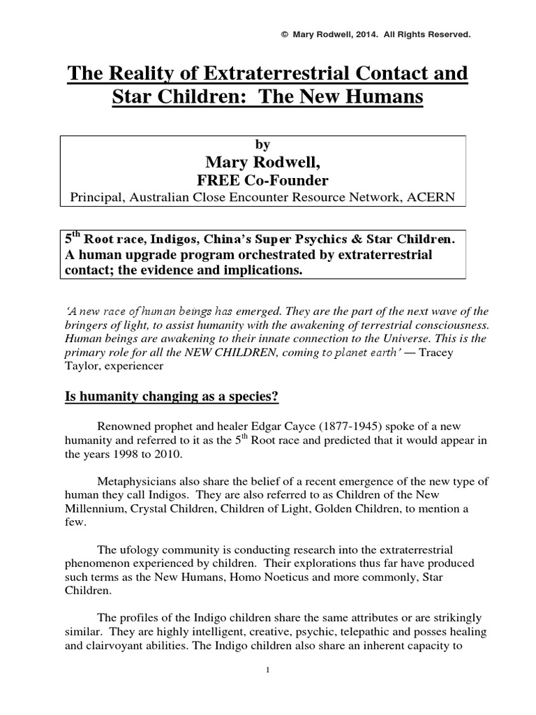 Mary Rodwell - The Reality of Extraterrestrial Contact and Star ...