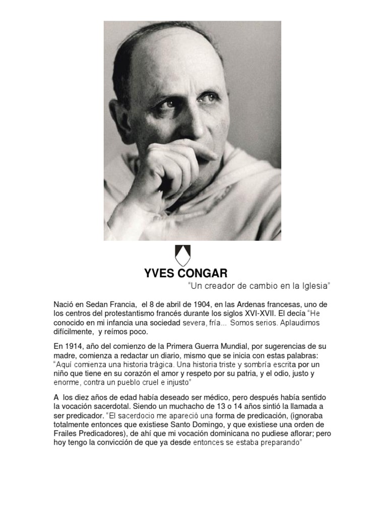 El Padre Yves Congar | PDF