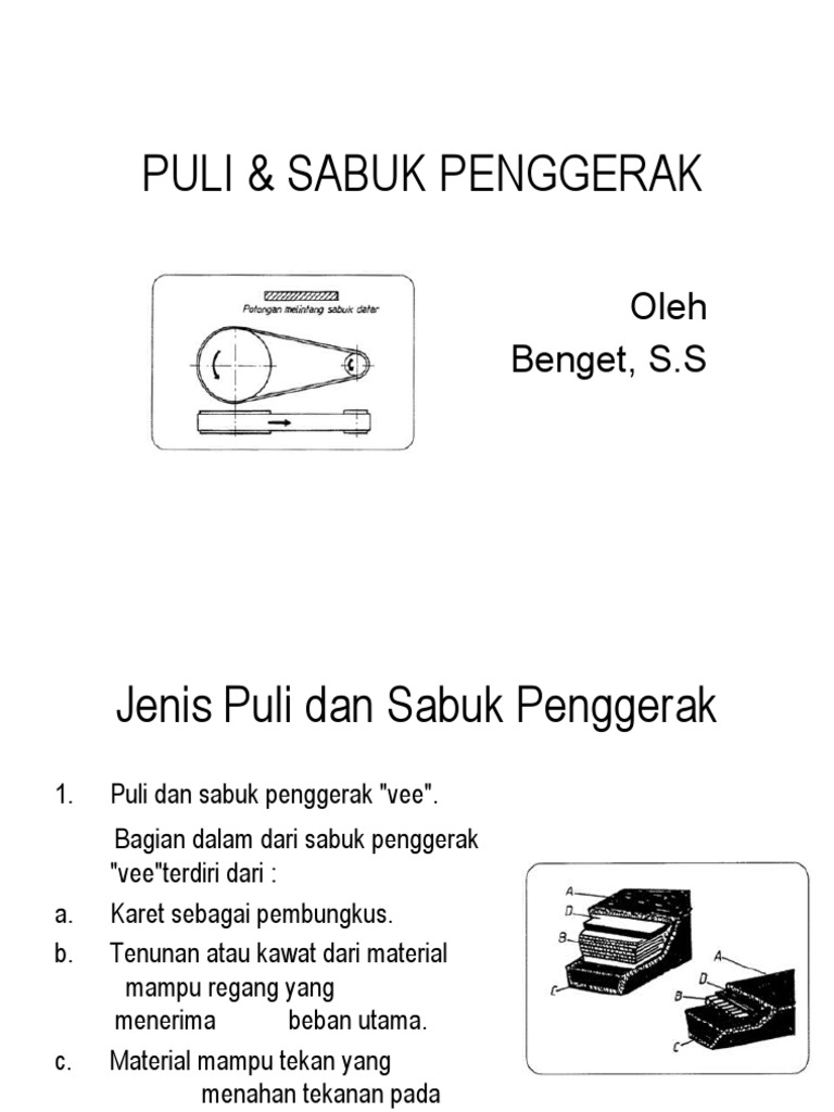 PULI & SABUK PENGGERAK | PDF