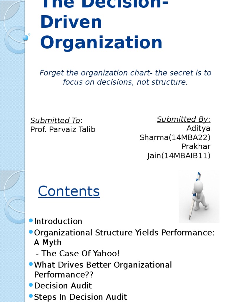 The Decision-Driven Organization | PDF | Audit | Strategic Management