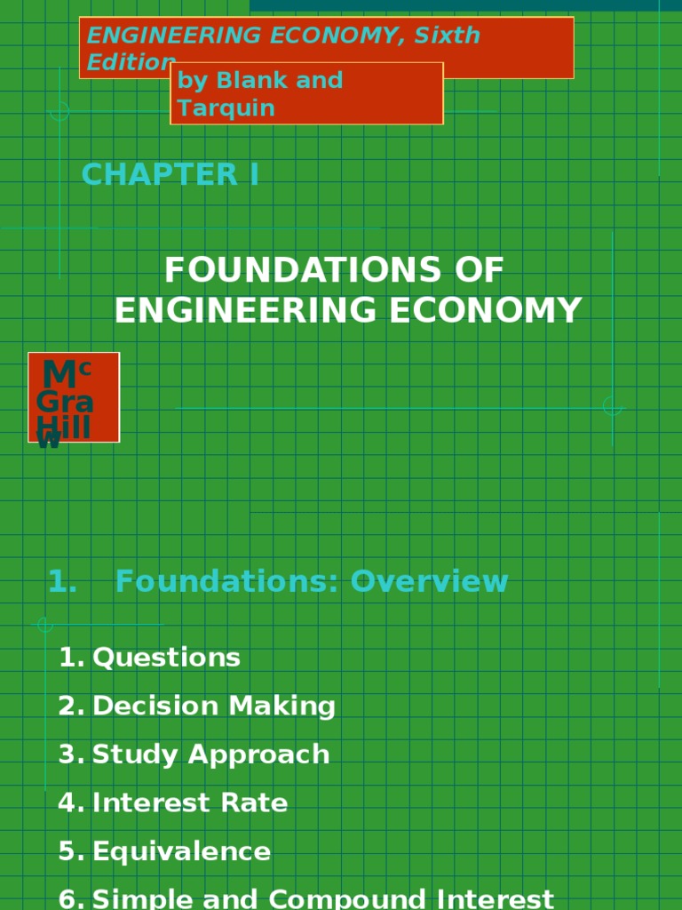 Engineering Economy Chapter 1x | PDF | Cost Of Capital | Interest