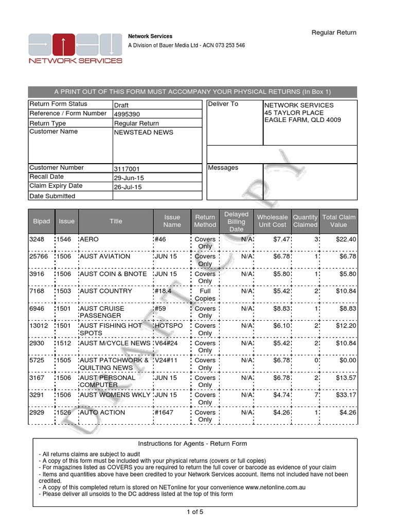 A Print Out of This Form Must Accompany Your Physical Returns (In Box 1 ...