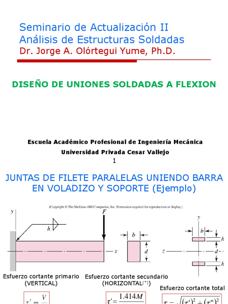 Diseño Uniones Soldadas Flexion | PDF | Soldadura | Construcción