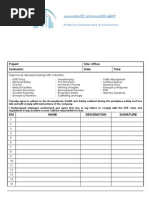Toolbox Talk Attendance Sheet | PDF