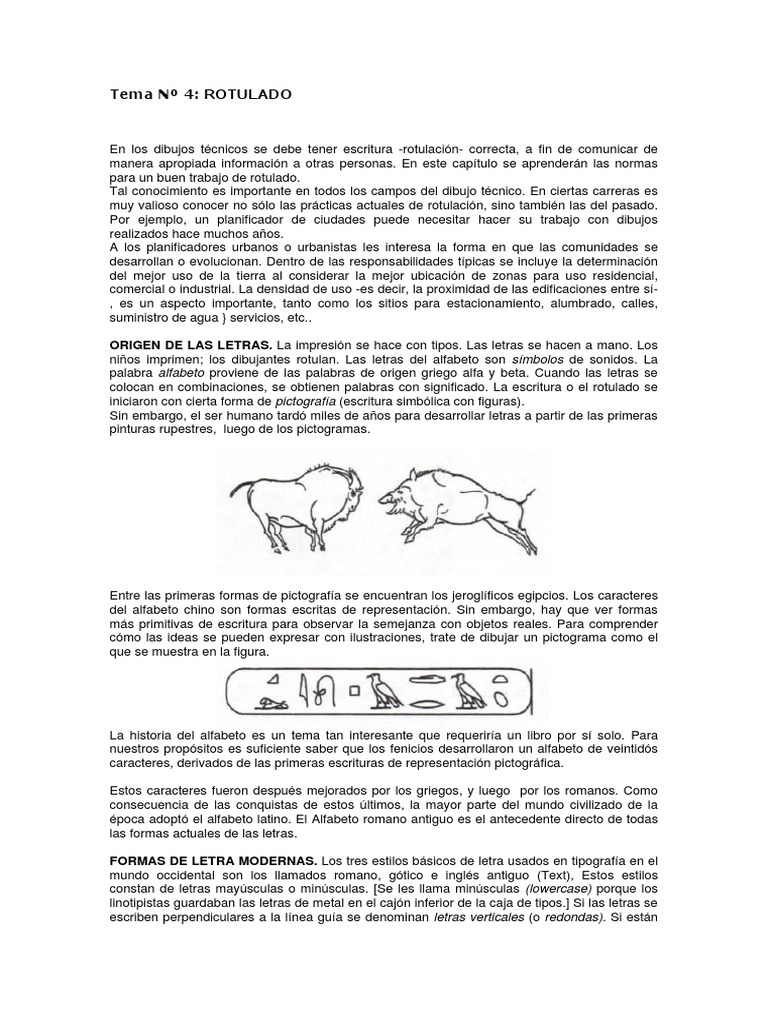 Tema #4 Rotulado | PDF | Alfabeto | Escritura