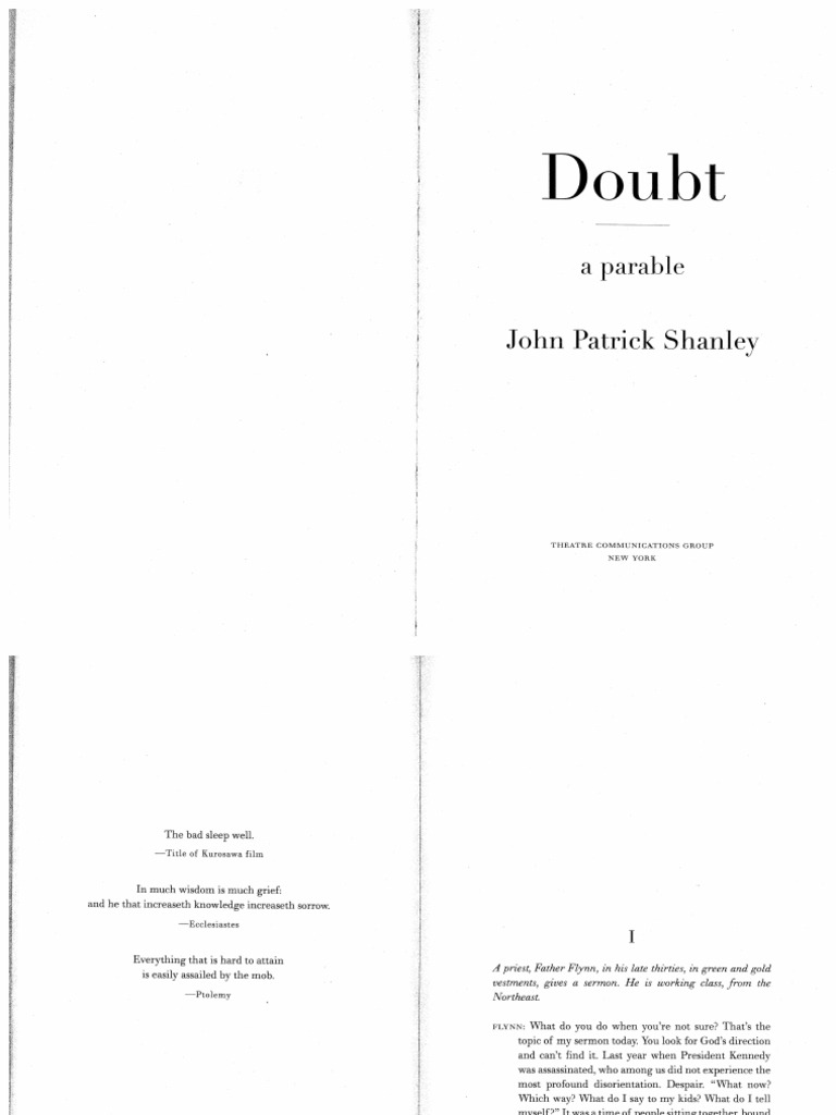Doubt - Script | PDF