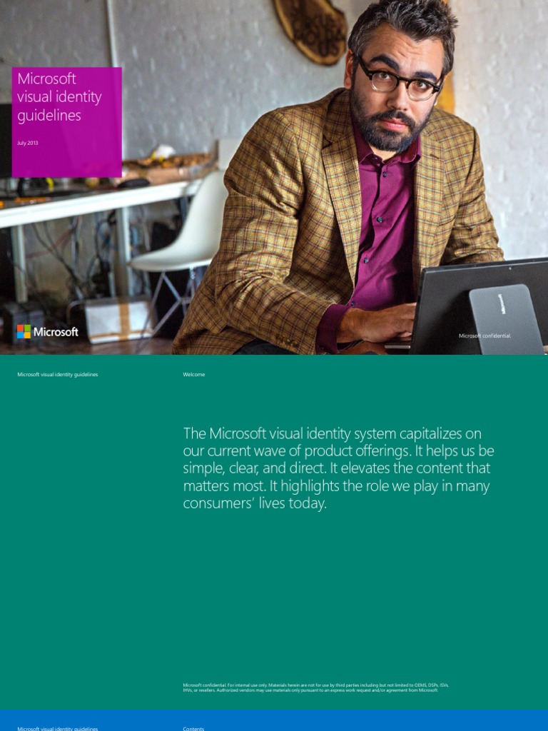 Microsoft BrandGuide July2013 | PDF | Logos | Portable Document Format