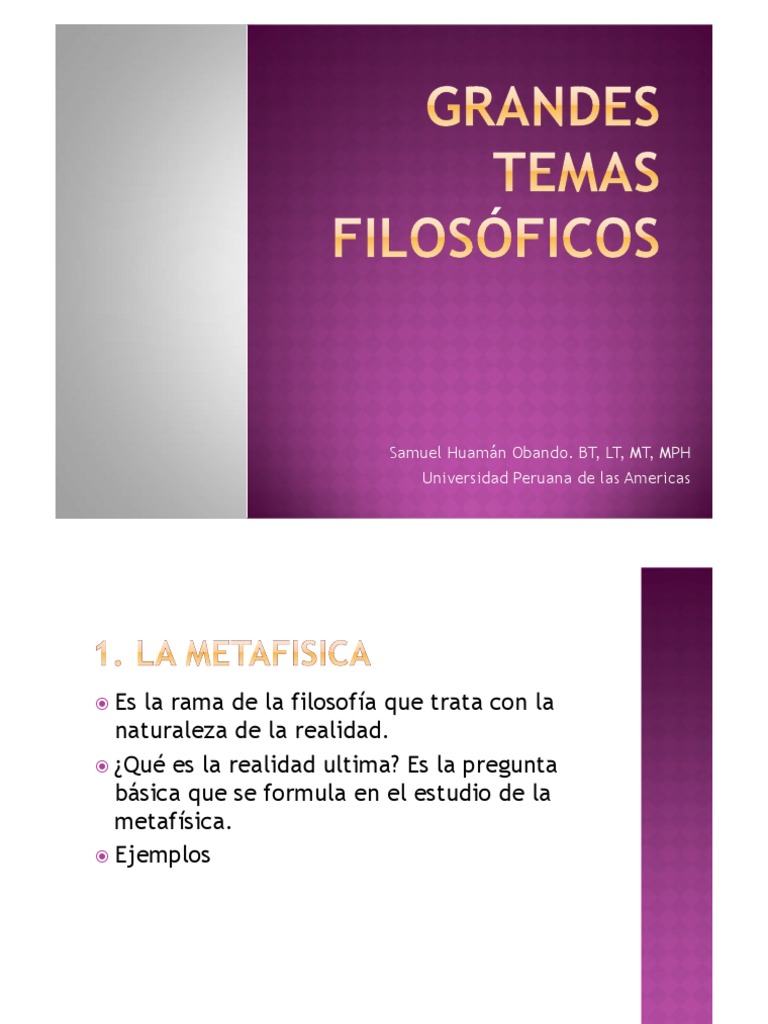 04 Grandes Temas Filosoficos | PDF | Dios | Metafísica