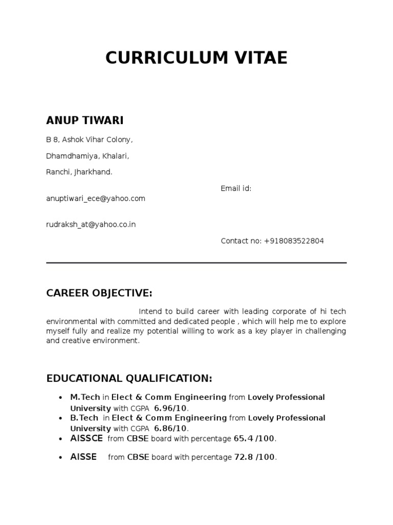 Anup Tiwari CV | PDF | Fast Fourier Transform | Signal (Electrical Engineering)