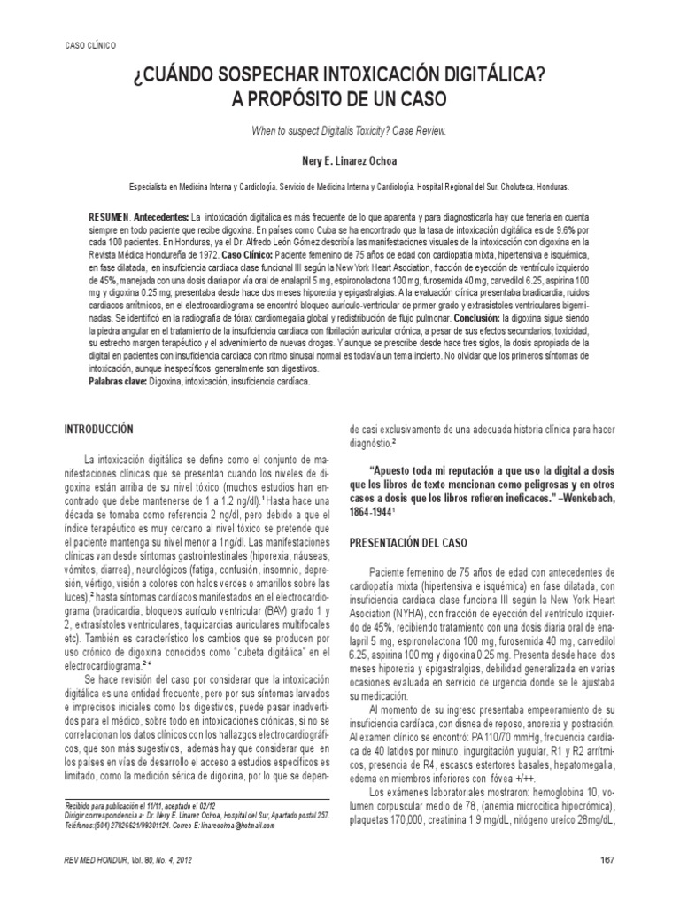 Intoxicacion Por Digitalicos | Descargar gratis PDF | Arritmia cardiaca ...