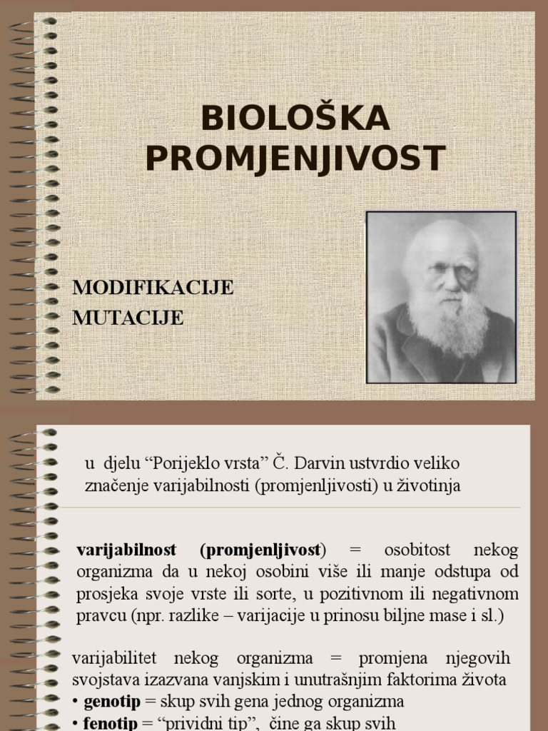 Mutacije I Modifikacije | PDF