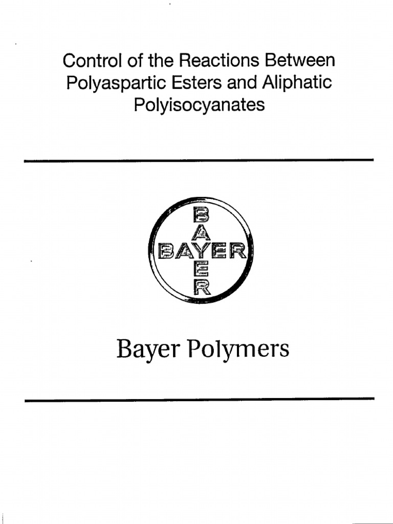 Control of The Reaction Between Polyaspartic Esters and Aliphatic ...
