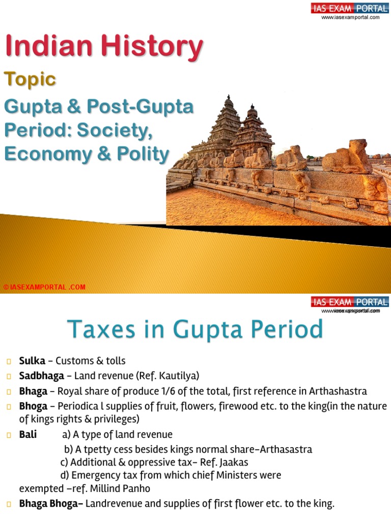 3(B) Gupta & Post-Gupta Period.ppt | Ancient India | Sanskrit