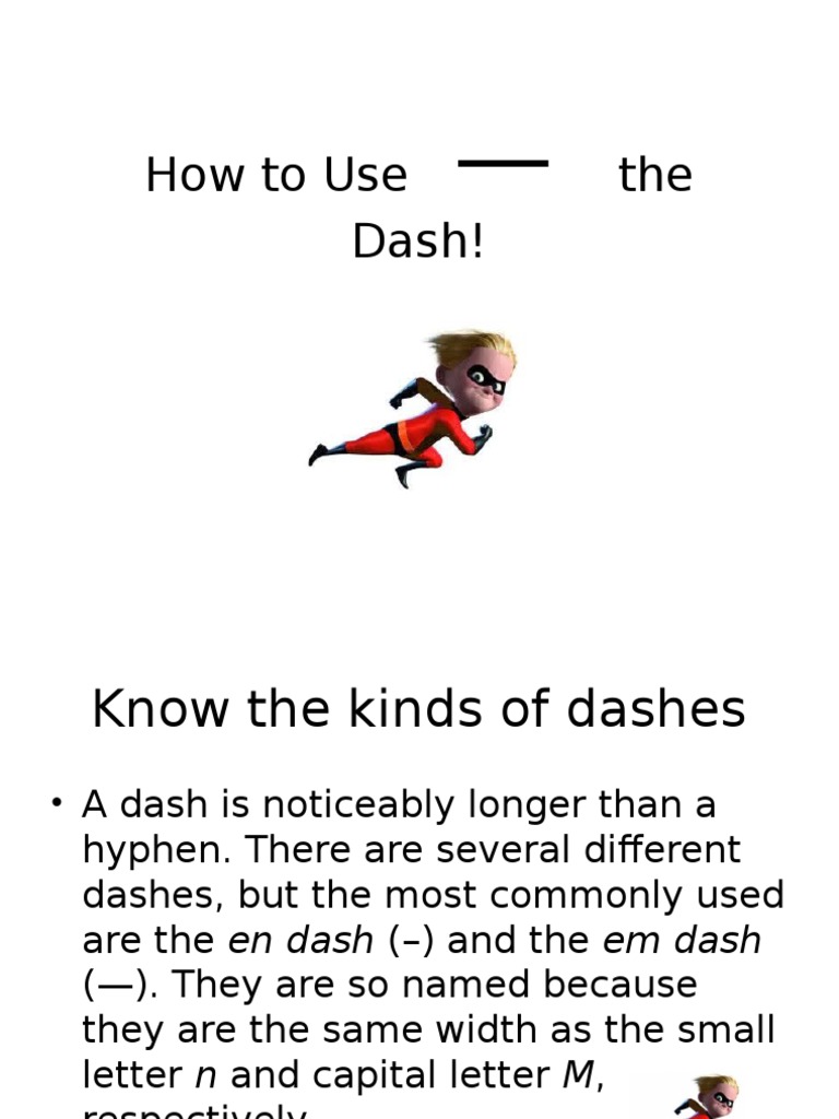 How To Use The Dash | PDF | Comma | Language Mechanics