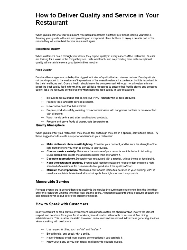 Restaurant Management | PDF | Income Statement | Multilingualism