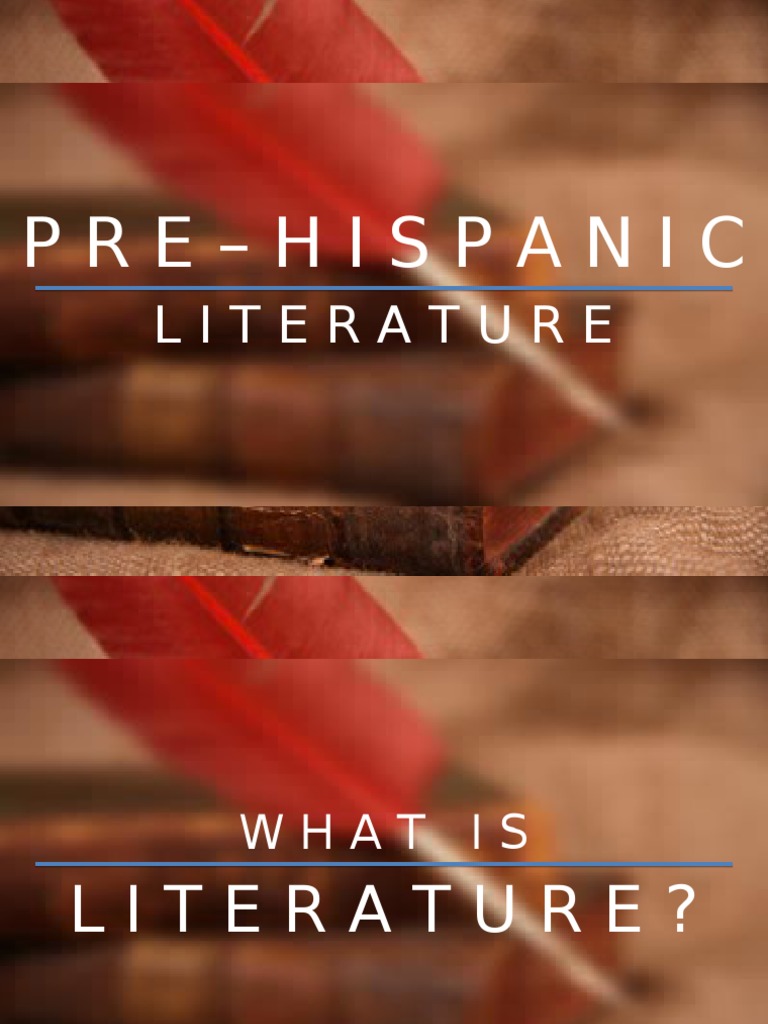 Pre Hispanic Literature | PDF | Mythology | Fable