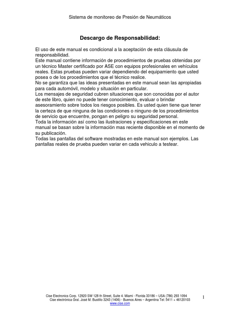 Manual TPM Completo | PDF | Neumático | Presión