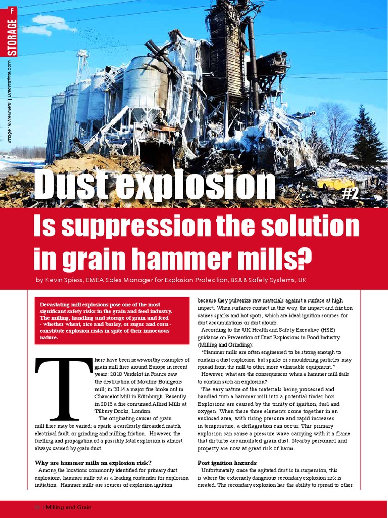 Dust Explosion: Is Suppression The Solution in Grain Hammer Mills ...