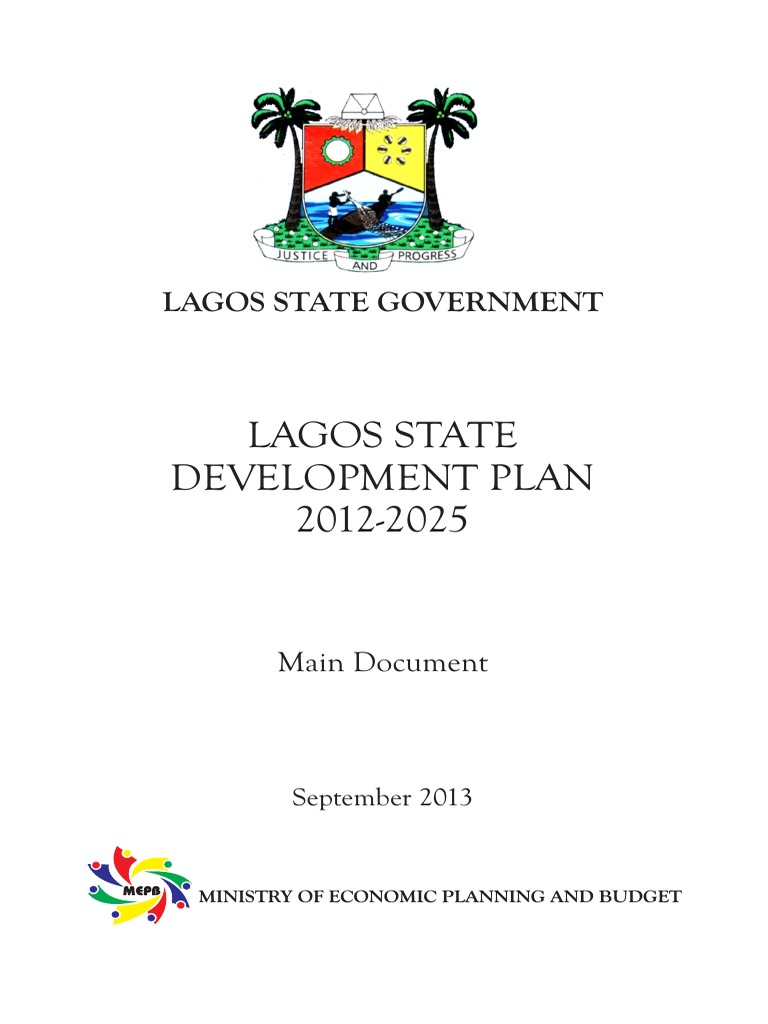 Lagos State Development Plan 2012-2025 | PDF | Economic Development ...