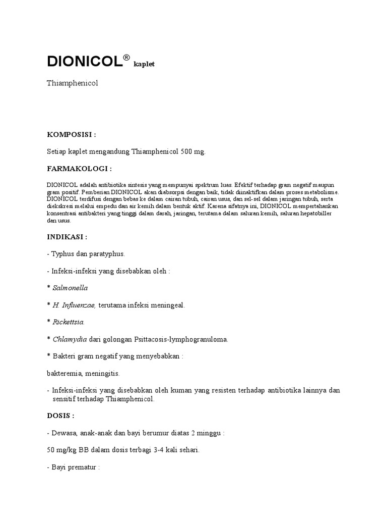 DIONICOL® Kaplet | PDF