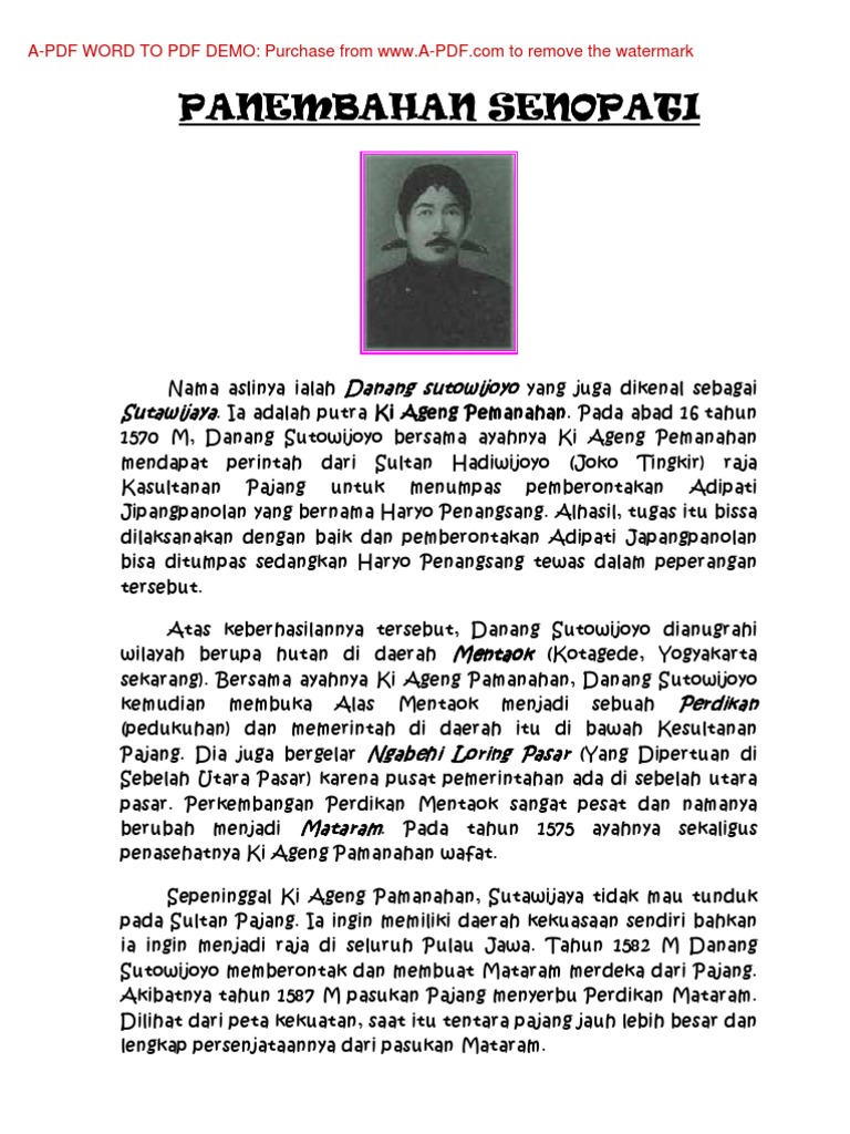 Panembahan Senopati | PDF
