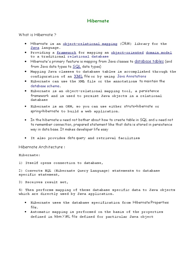 Hibernate Basics | Download Free PDF | Object Relational Mapping | Databases