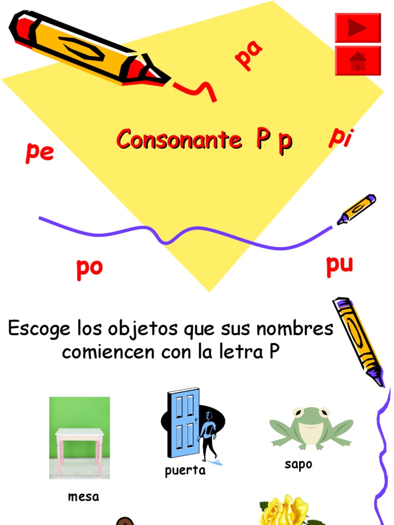 Sonido Inicial Consonante P.PPT 2 | PDF
