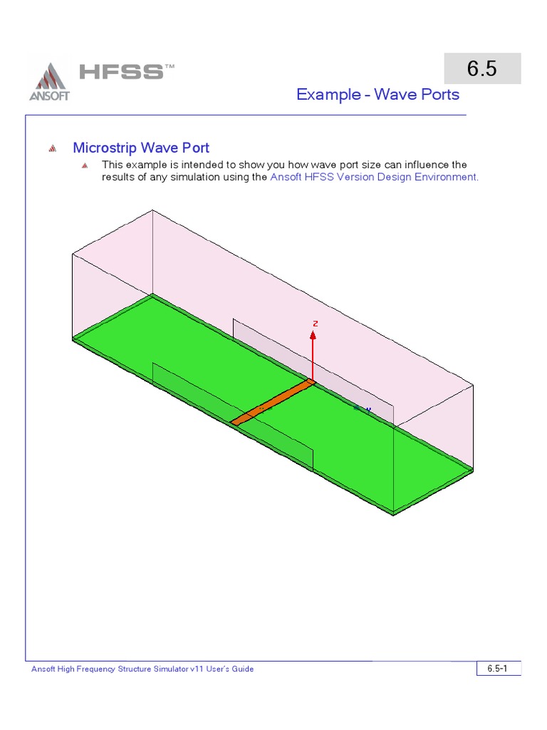 Wave Port Guidelines in HFSS | PDF | Waves | Computing And Information ...