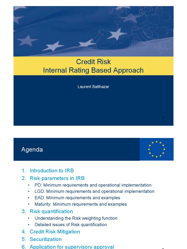 Credit Risk Irb Approach2 | PDF | Basel Ii | Finance (General)