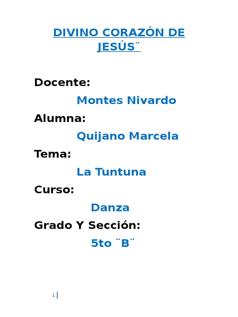 Origen y Vestimenta de la Tuntuna | PDF