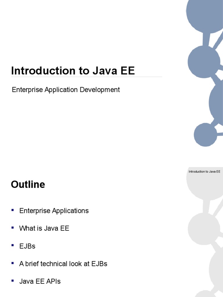 EAD Lecture1.2 - Introduction To Java EE | PDF | Enterprise Java Beans ...