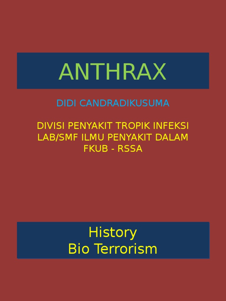An Overview of Anthrax: History, Symptoms, Forms of Infection ...