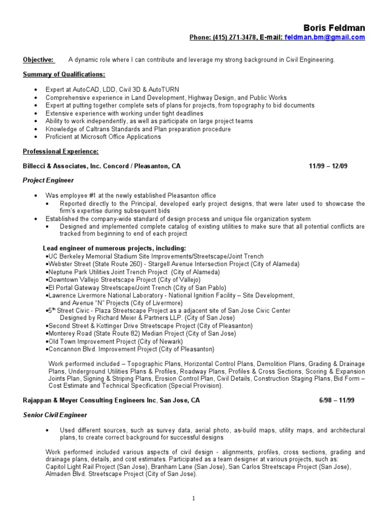 Boris Feldman Resume 0210 NA | PDF | San Jose | Road