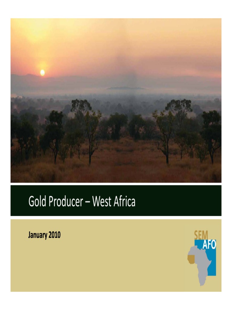 West Africa Gold Mining Update | PDF | United States Dollar | Niger