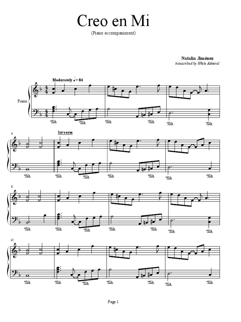 Creo en Mi - Natalia Jiménez | PDF