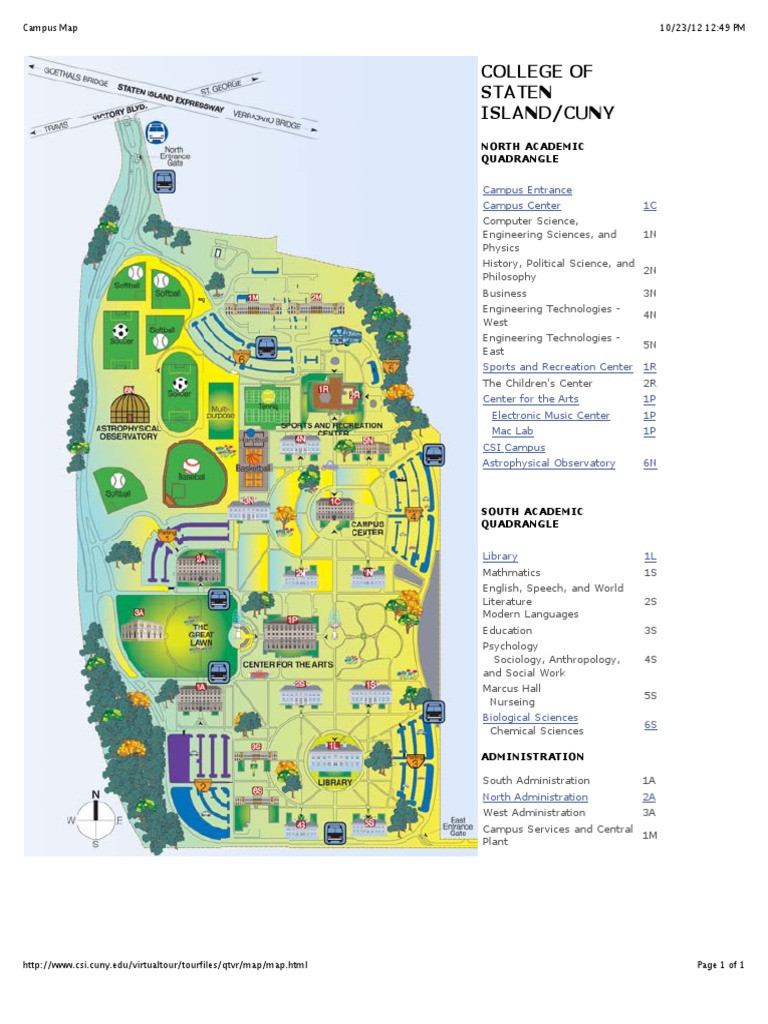 College of Staten Island/Cuny: North Academic Quadrangle | PDF