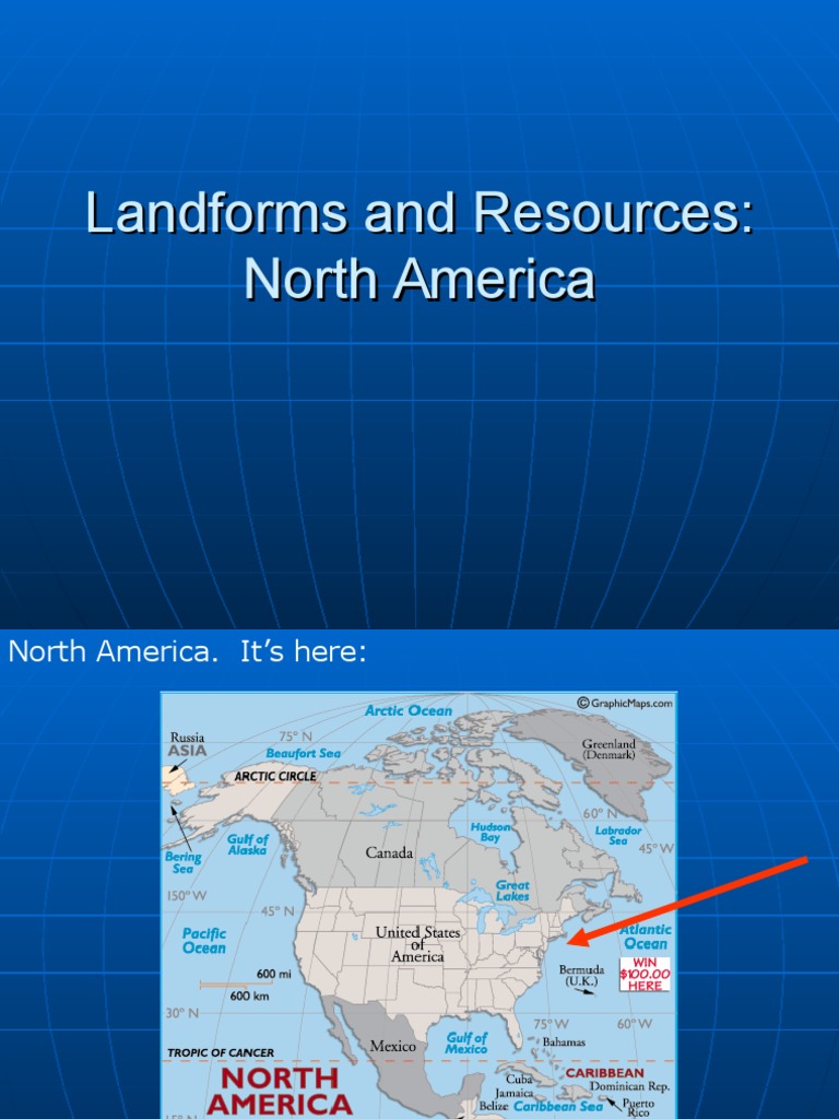 Major Landforms and Resources in North America | PDF | Appalachian ...