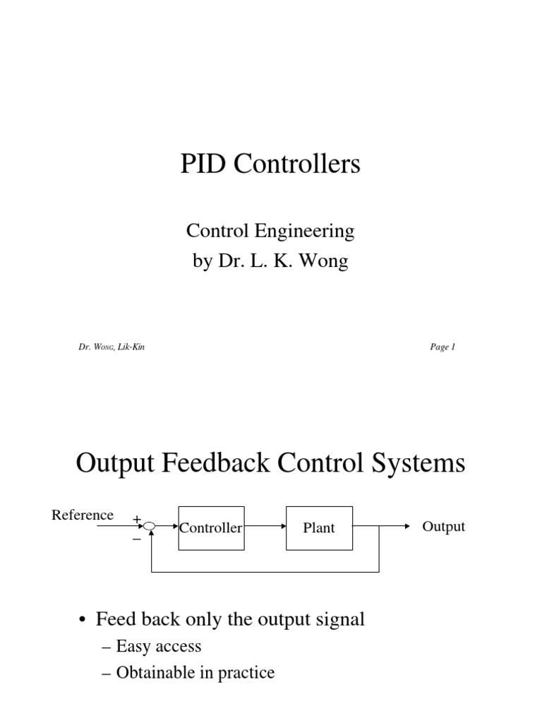 PID Controllers and Design Guide | PDF | Control Theory | Systems ...