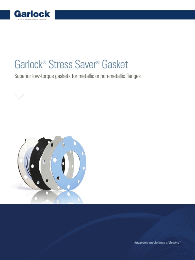 Garlock Stress Saver Gasket: Superior Low-Torque Gaskets For Metallic ...