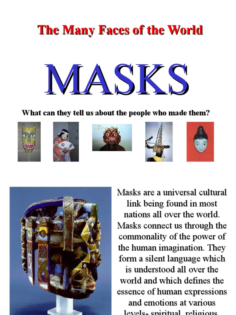 The Many Faces of The World | Download Free PDF | Mask | Theatre