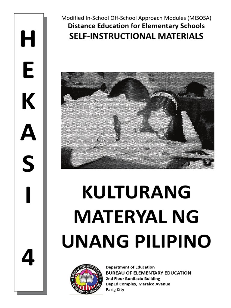 Hekasi 4 Misosa - 33. Kulturang Materyal NG Unang Pilipino | PDF