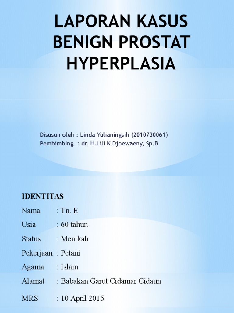 Laporan Kasus BPH | PDF
