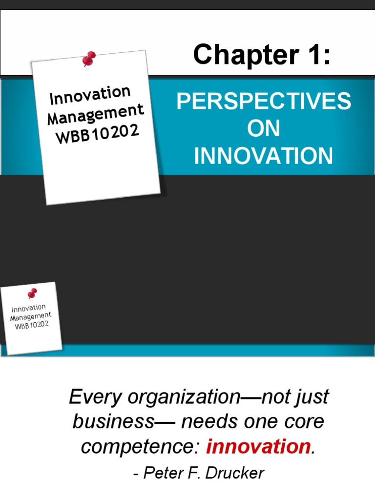 Chapter 1 Innovation Management | PDF | Invention | Innovation Chapter 1 Innovation Management | PDF | Invention | Innovation