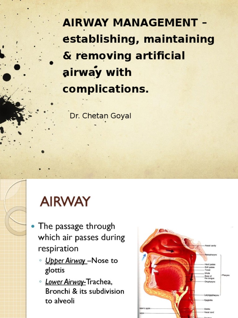 Airway-Management-Devices.ppt | Respiratory System | Clinical Medicine