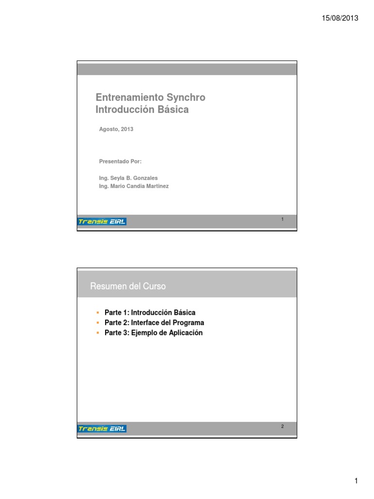 Entrenamiento en Synchro y SimTraffic | PDF | Semáforo | Software