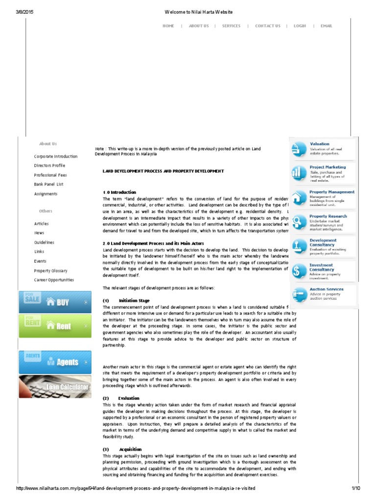Land Development Process and Property Development | PDF | Real Estate ...